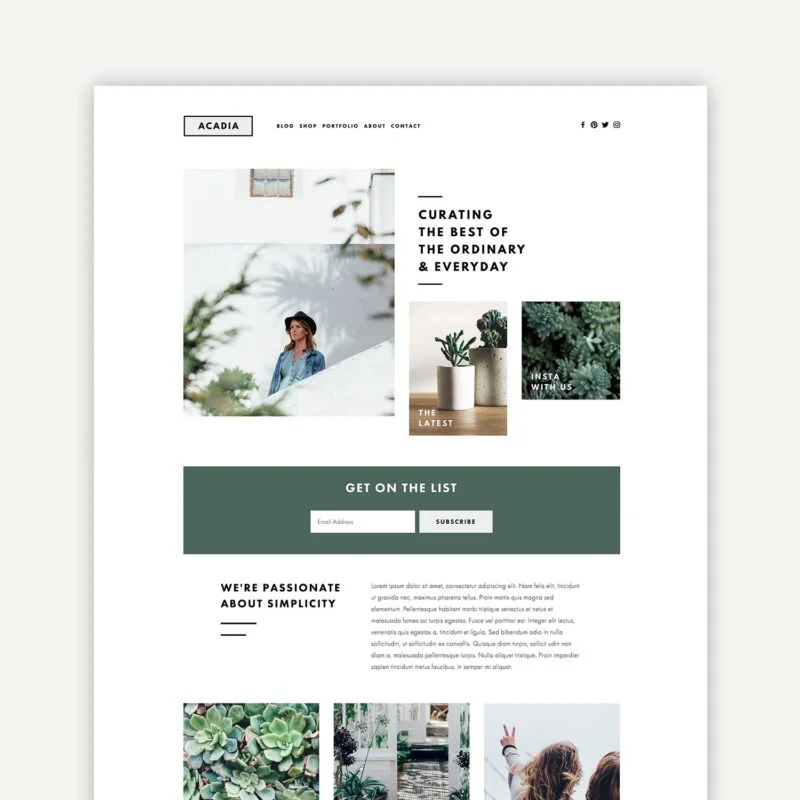 Squarespace Templates you won't find anywhere else - SQSPTHEMES.COM