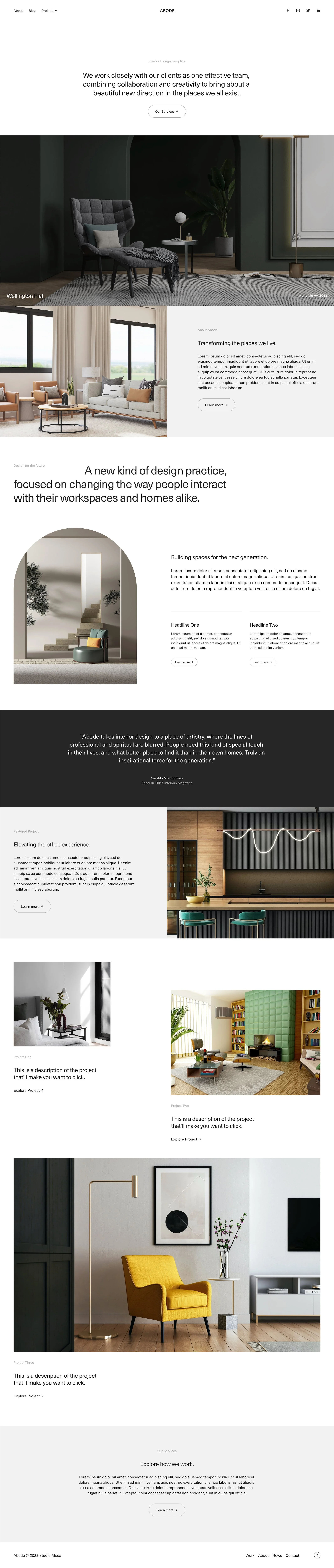 7 Best Squarespace Themes for Interior Design in 2024 - SQSPThemes
