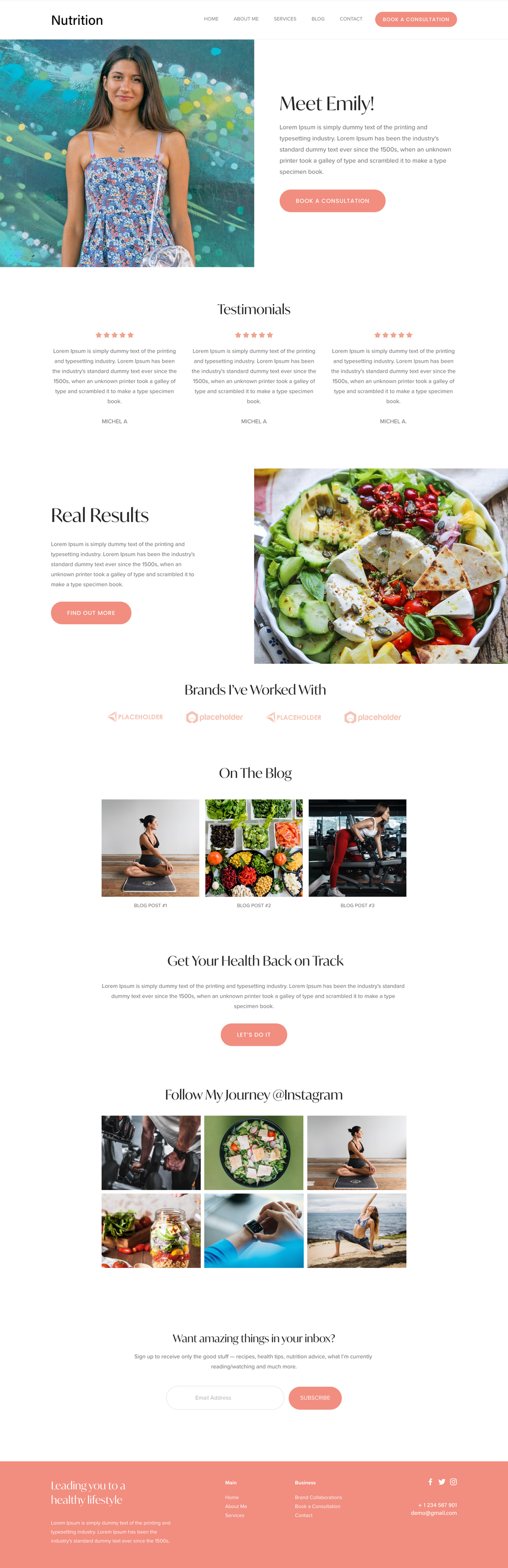 8 Best Squarespace Themes for Nutritionists - SQSPThemes