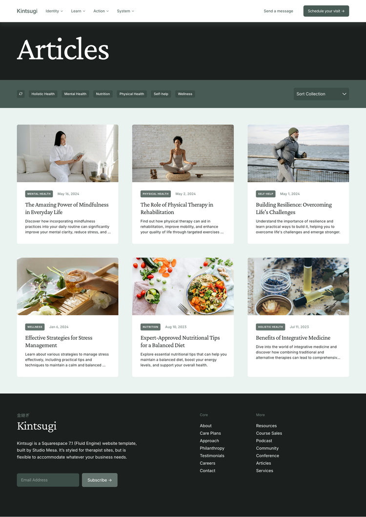 Inspiring Squarespace Blog Layout Examples (Minimalist, Image‑Heavy ...