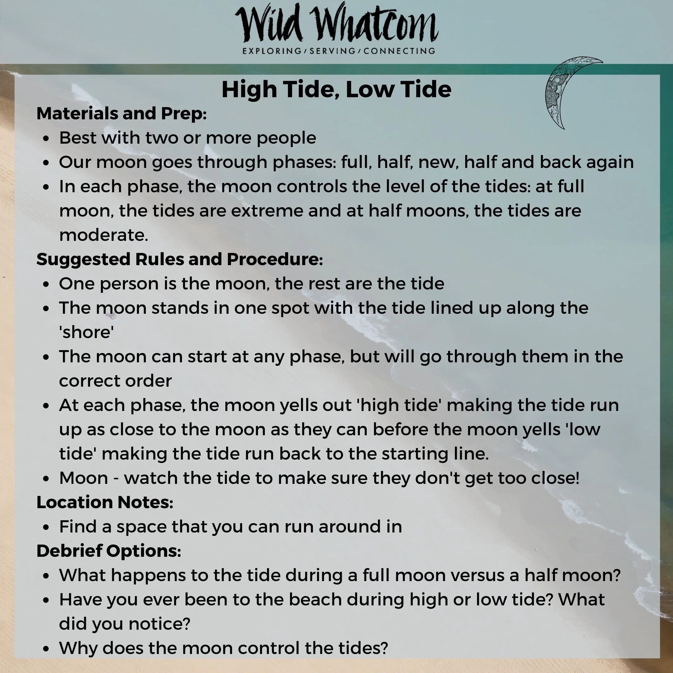 Nature Activity - High Tide, Low Tide — Wild Whatcom