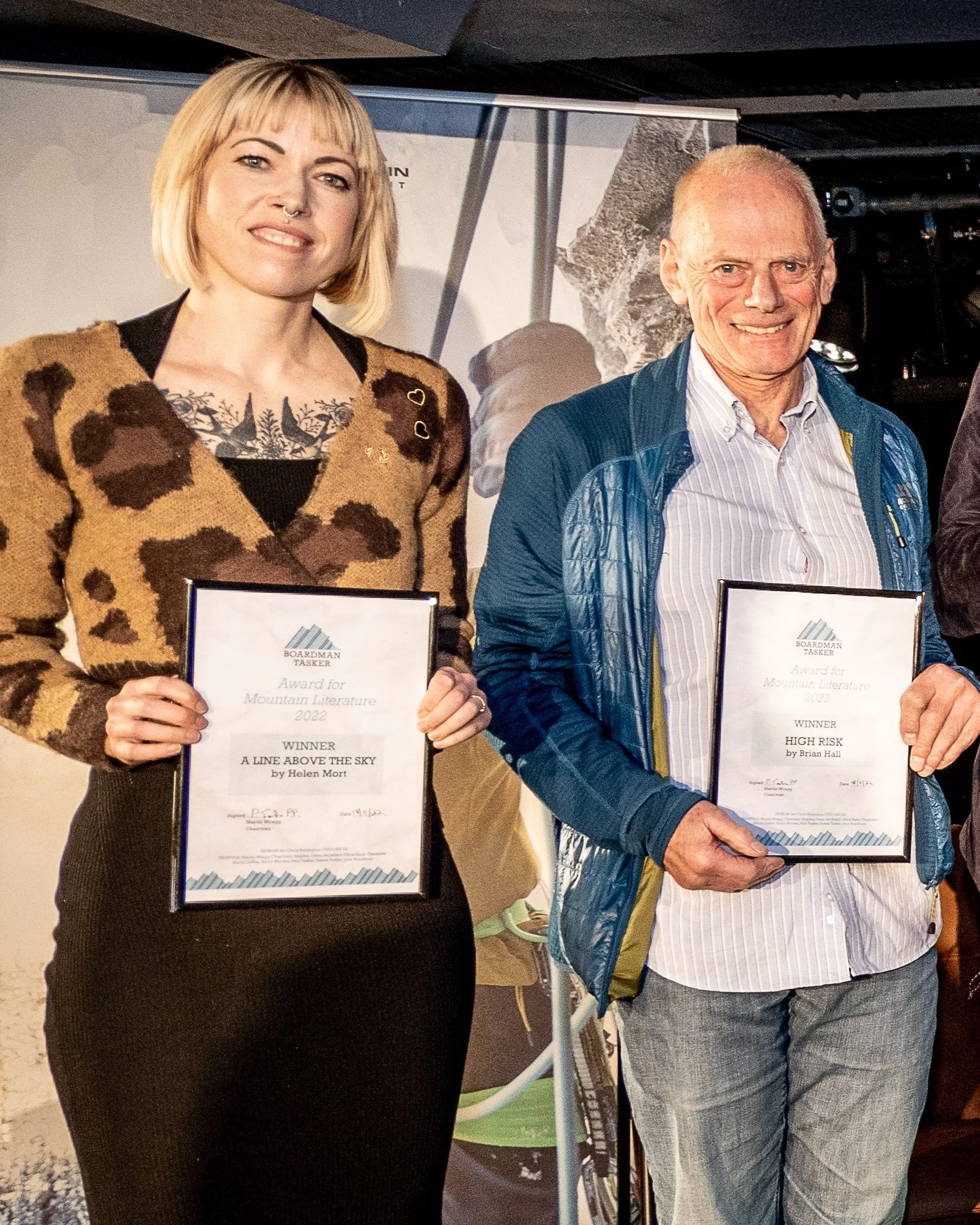 Joint Winners 2022 - Helen Mort and Brian Hall reflect on the Boardman ...