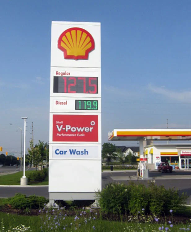 Shell Gas Station Sign