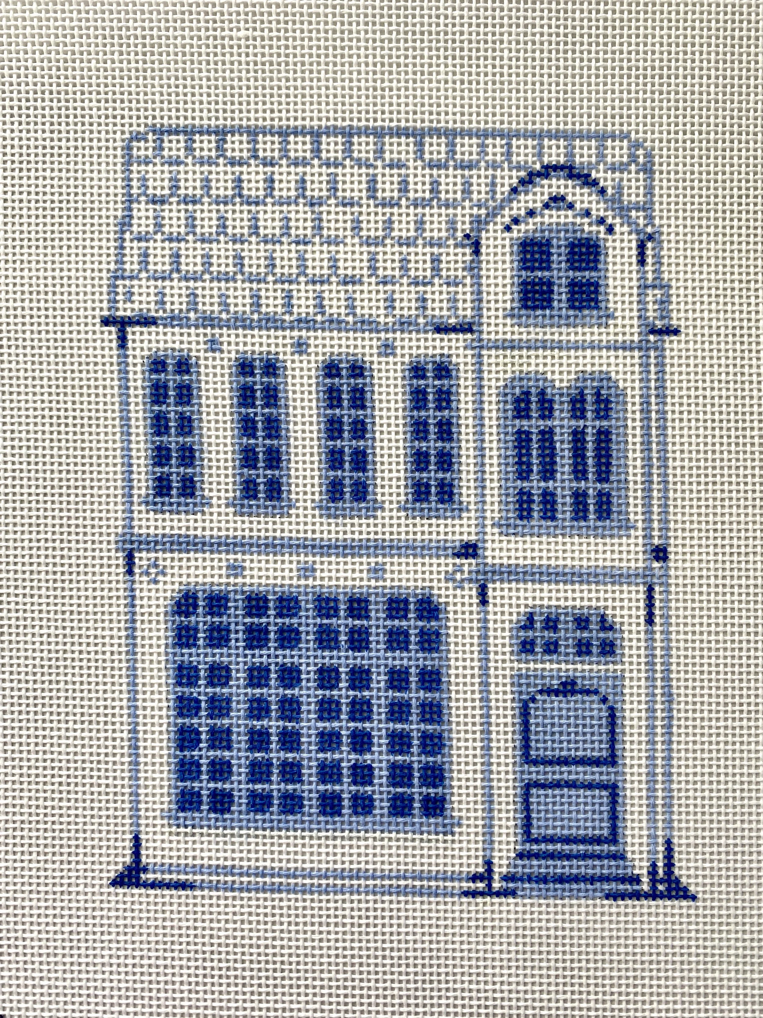 Delft Houses Needlepoint Designs || The Plum Stitchery