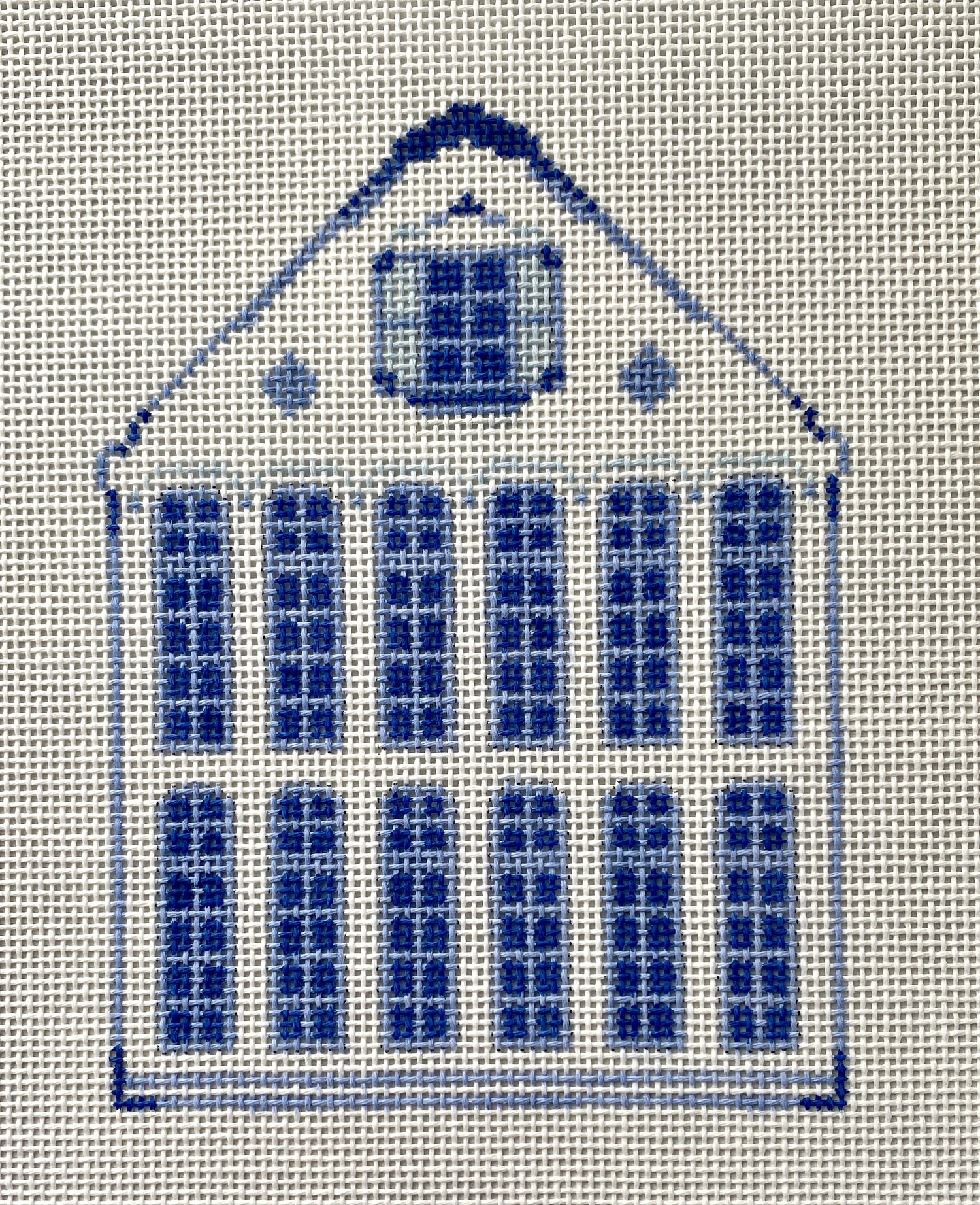 Delft Houses Needlepoint Designs || The Plum Stitchery