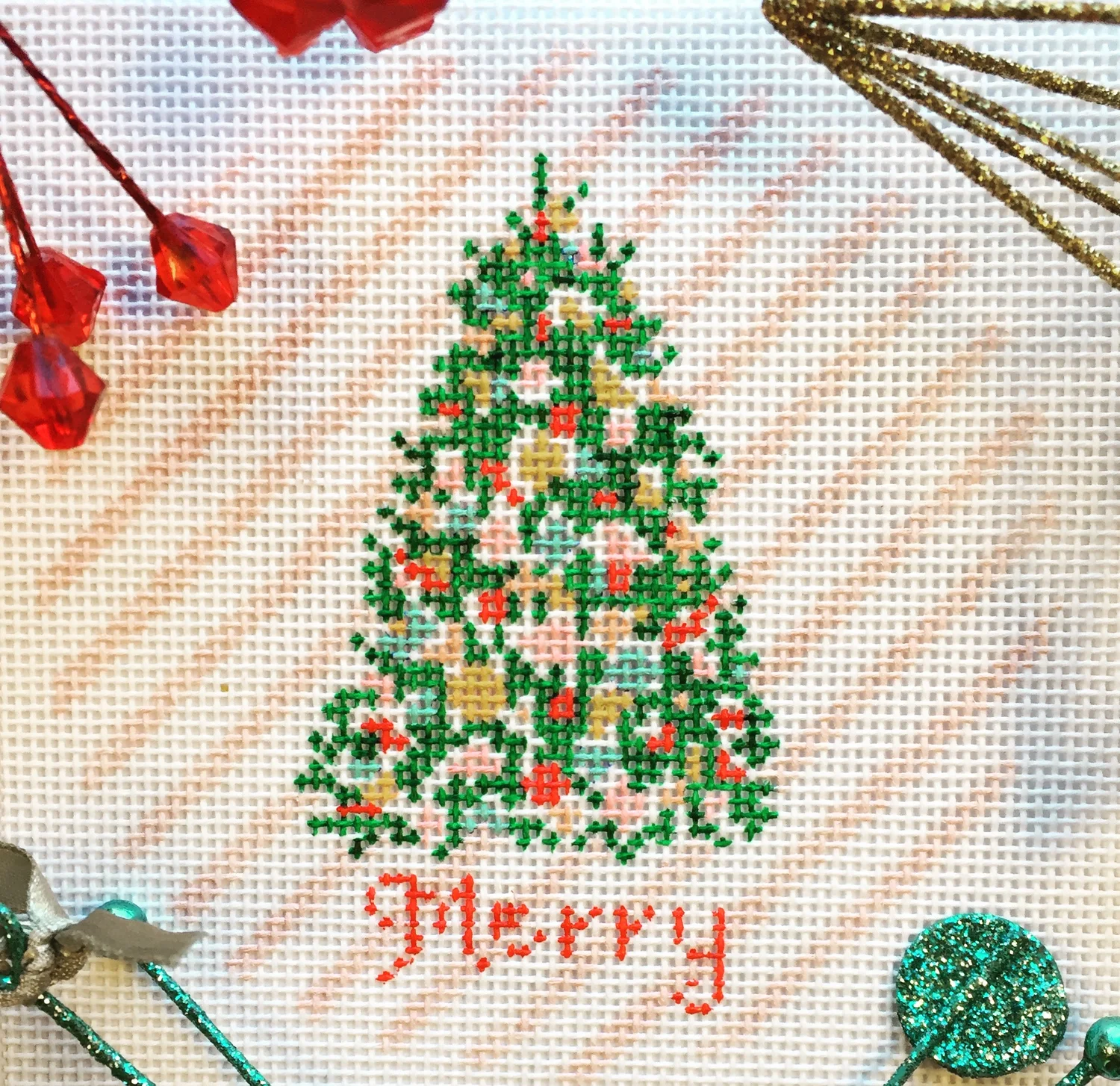 Holiday Ornaments Needlepoint Designs || The Plum Stitchery