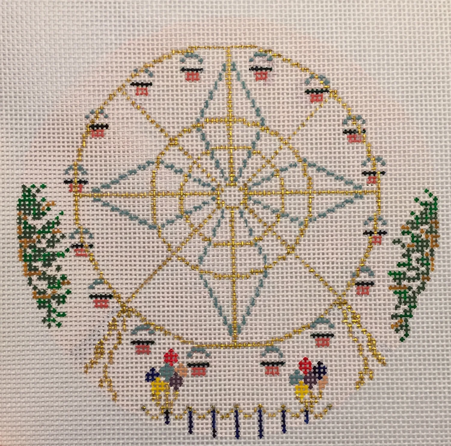 Vintage Circus Series Needlepoint Designs || The Plum Stitchery
