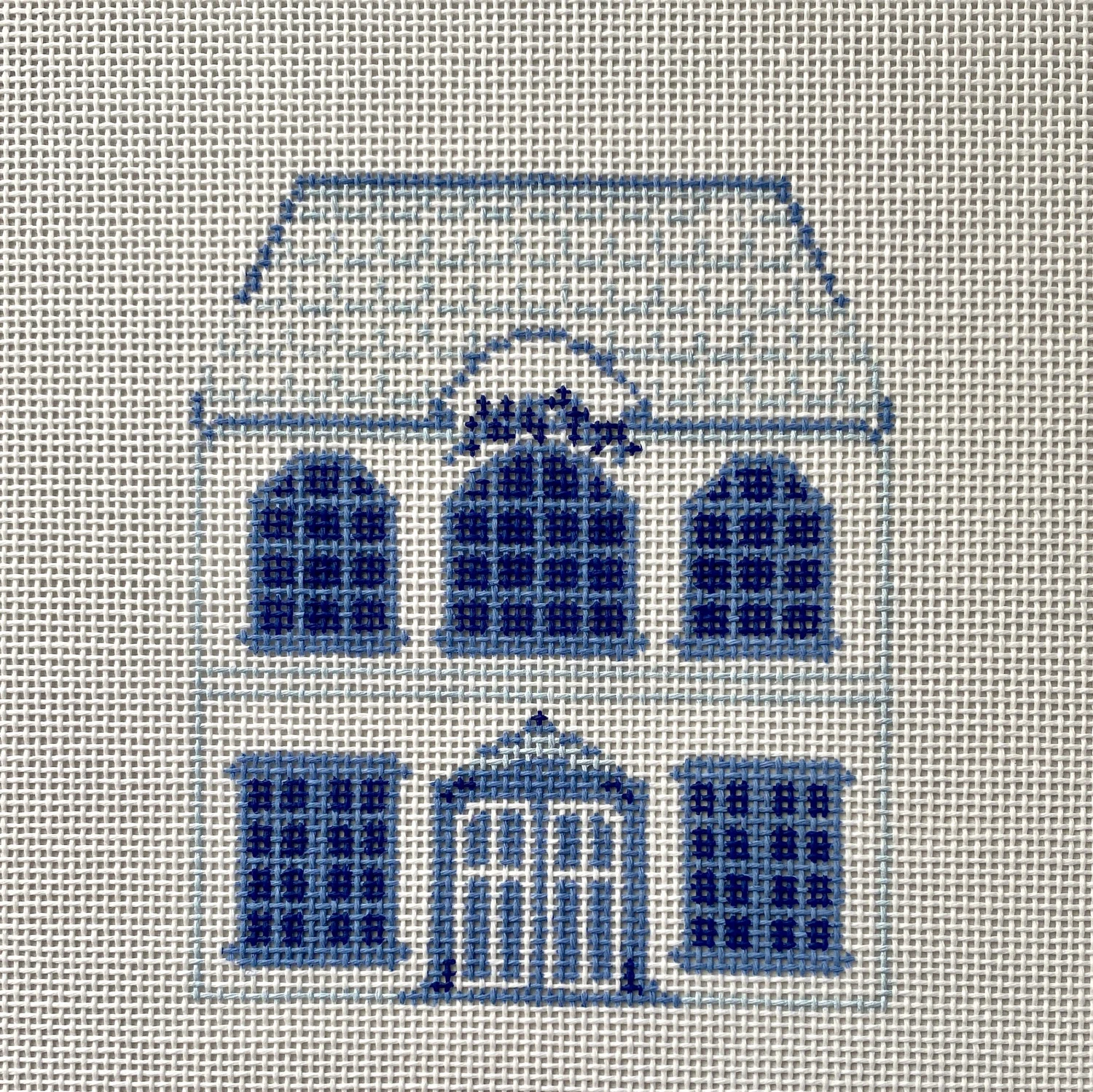 Delft Houses Needlepoint Designs || The Plum Stitchery