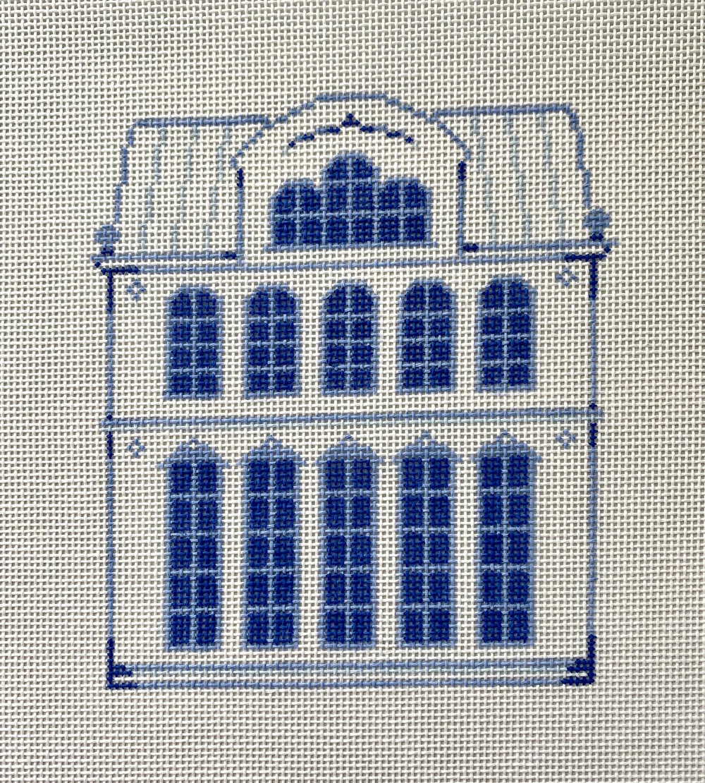 Delft Houses Needlepoint Designs || The Plum Stitchery