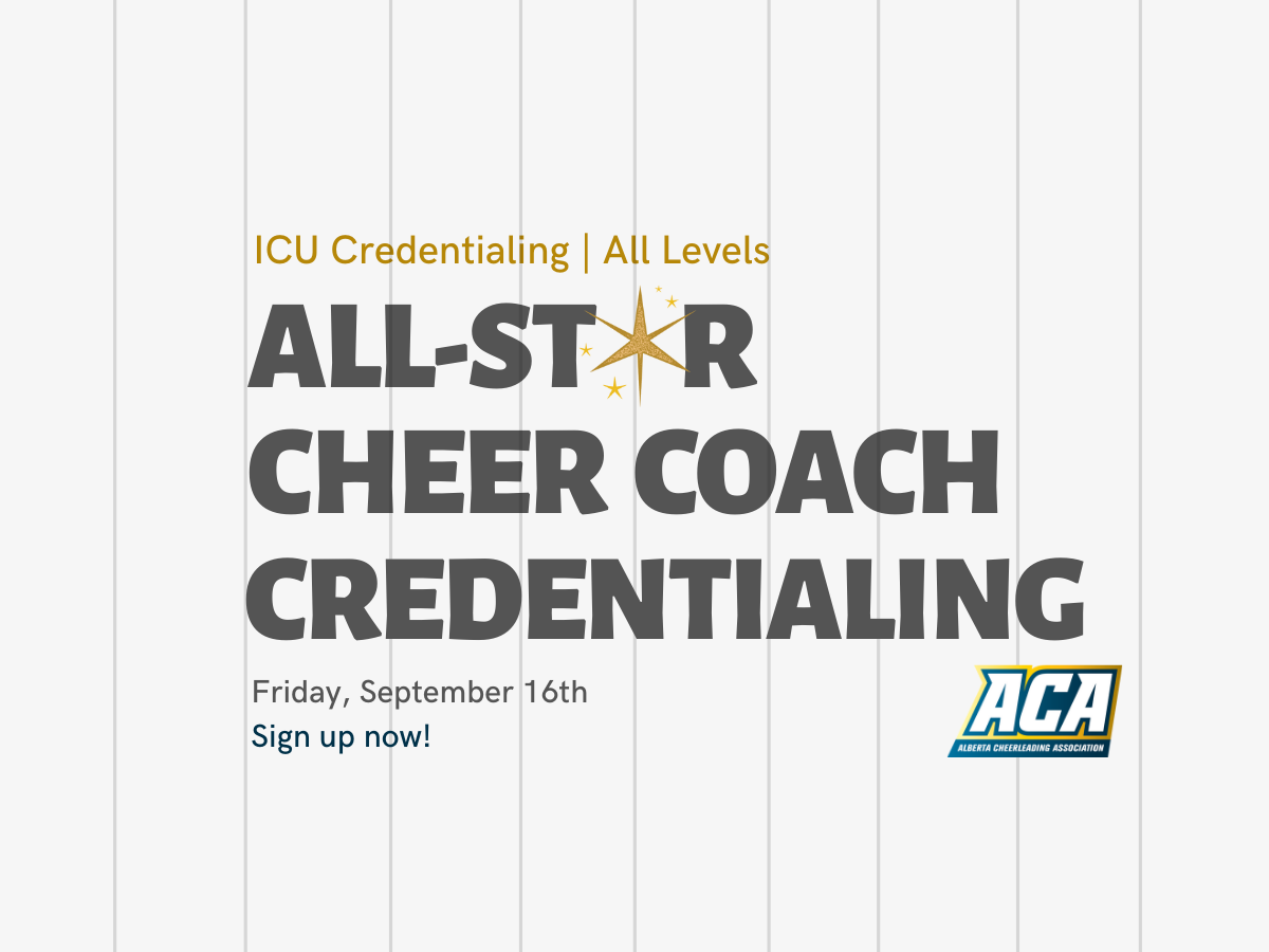 Coach Courses - All-Star — Alberta Cheerleading Association