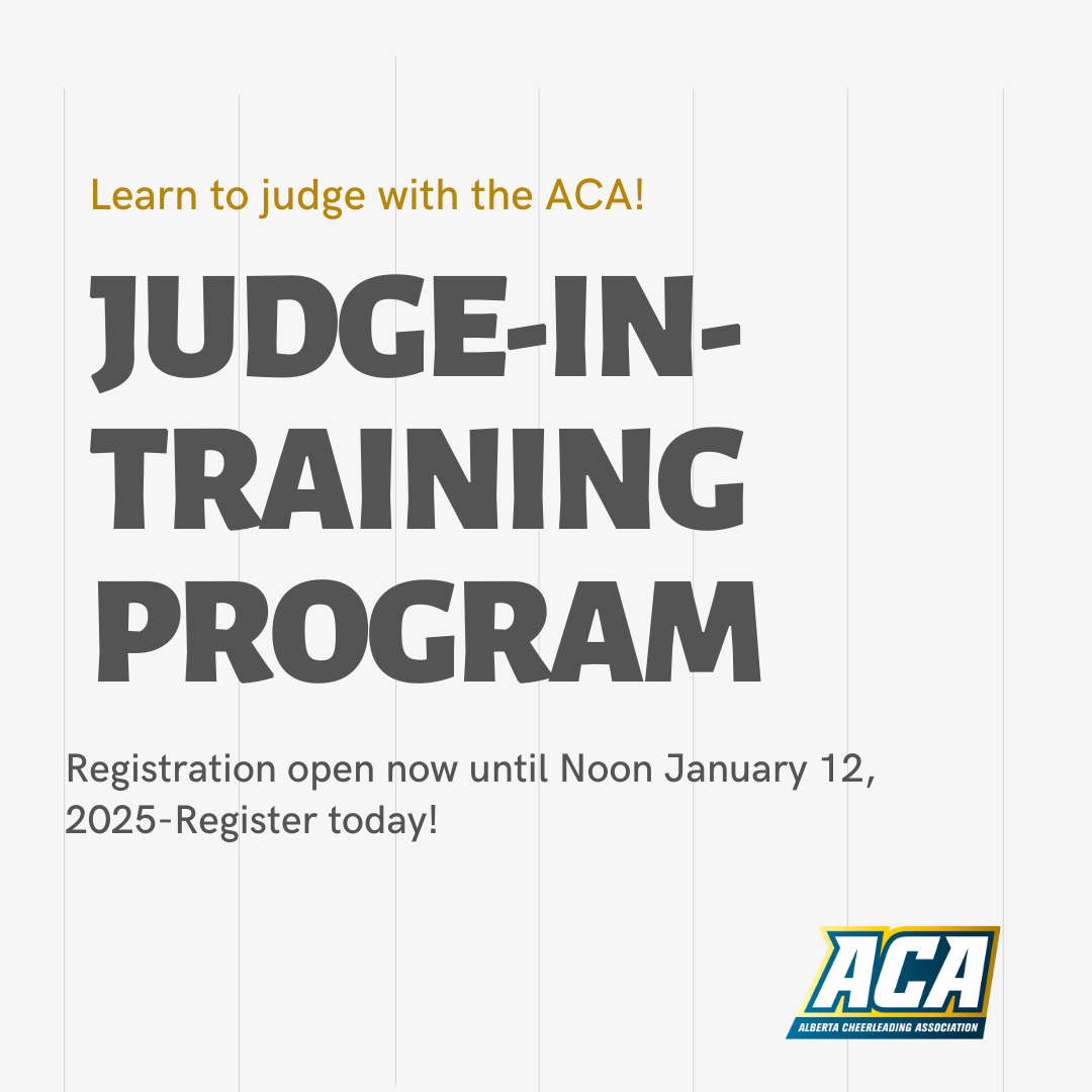 Judge Courses + Certification — Alberta Cheerleading Association