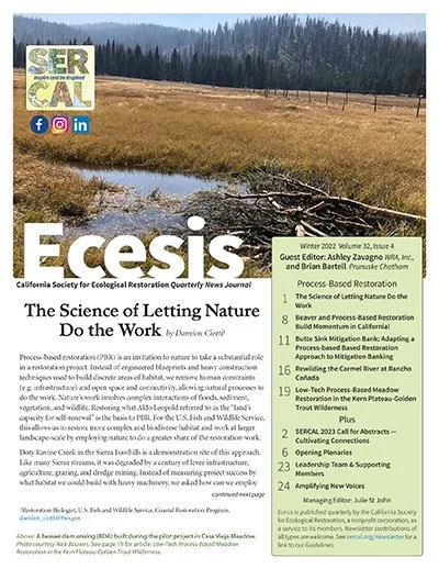 Ecesis, News Journal — California Society for Ecological Restoration