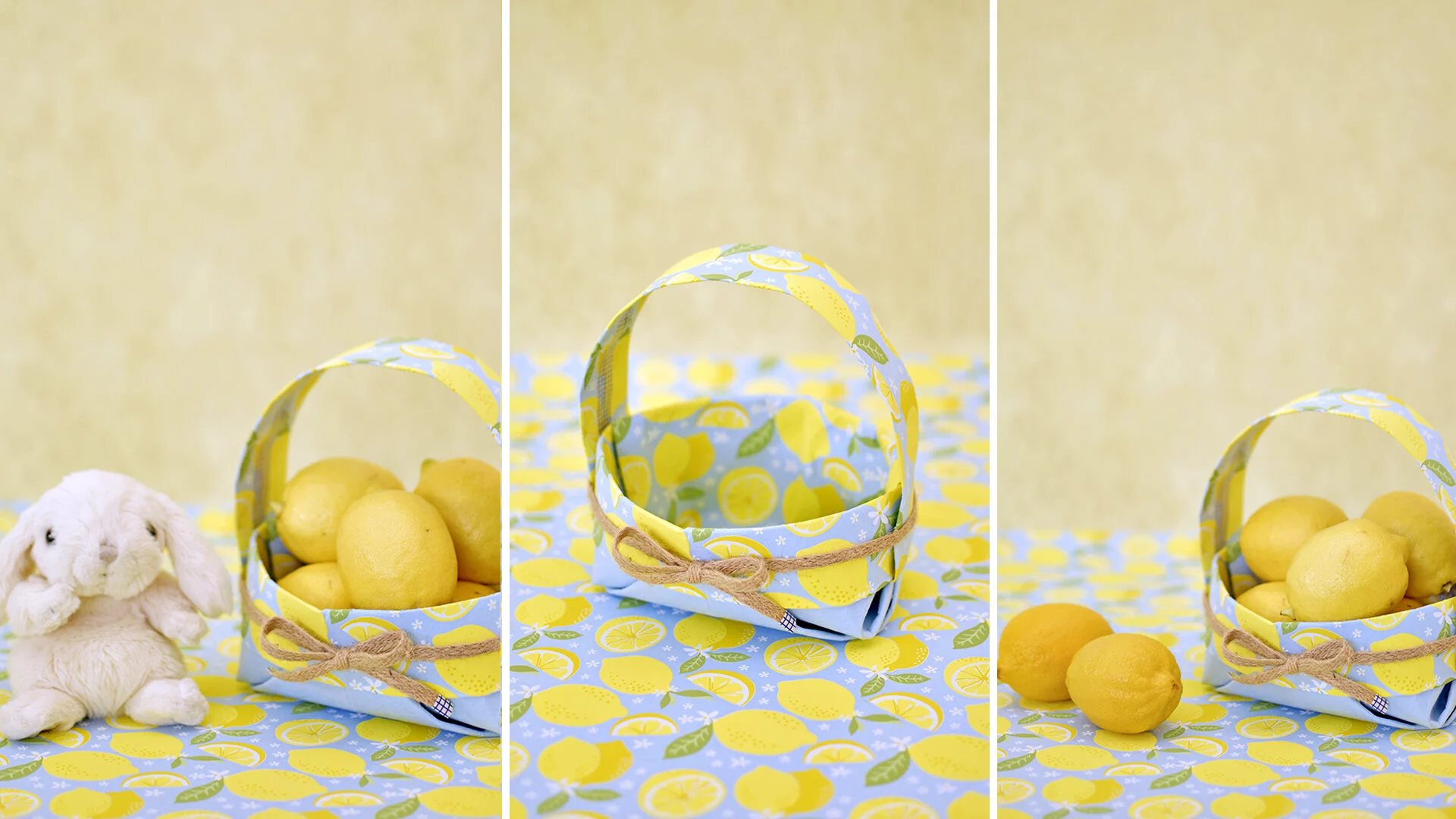 DIY Paper Gift Basket using gift wrapping paper — Shiho Masuda Gift ...