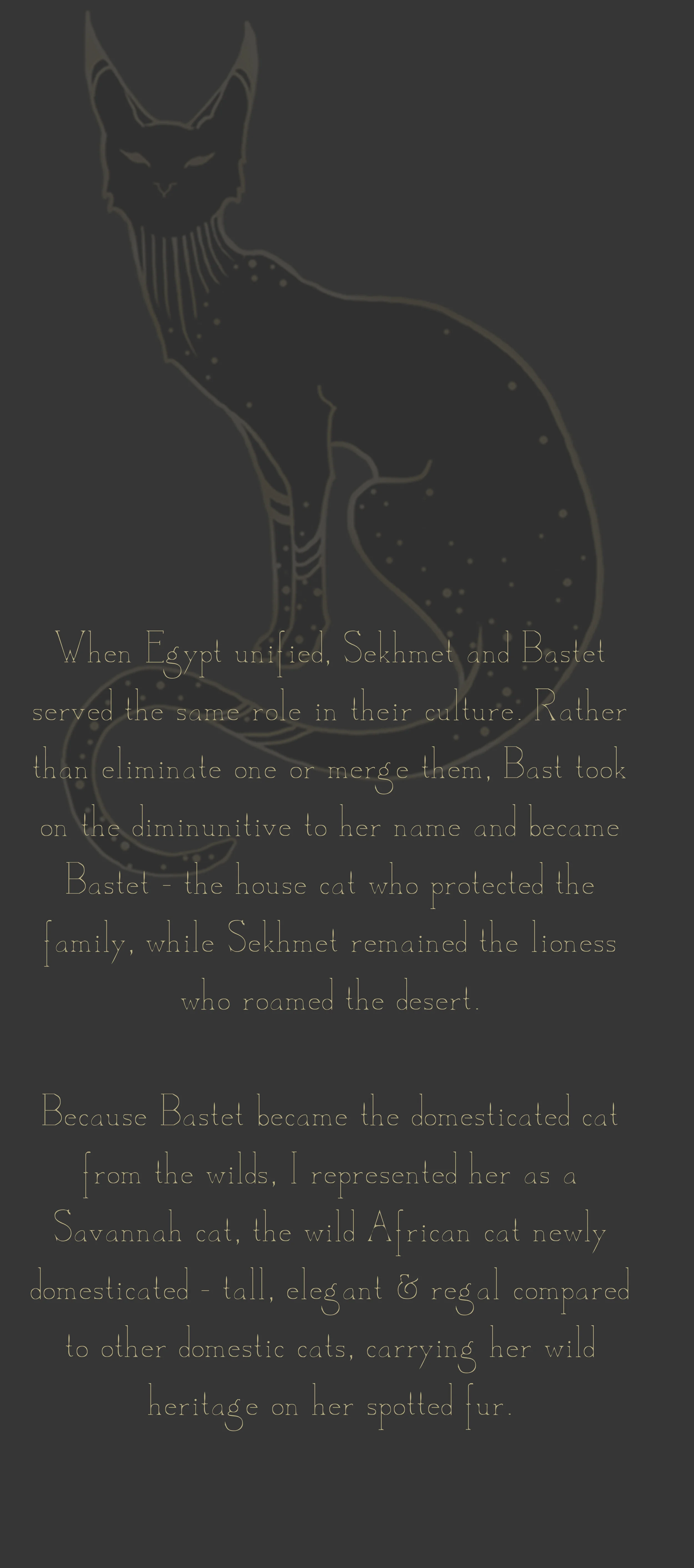 Bastet Egyptian Cat Goddess Family