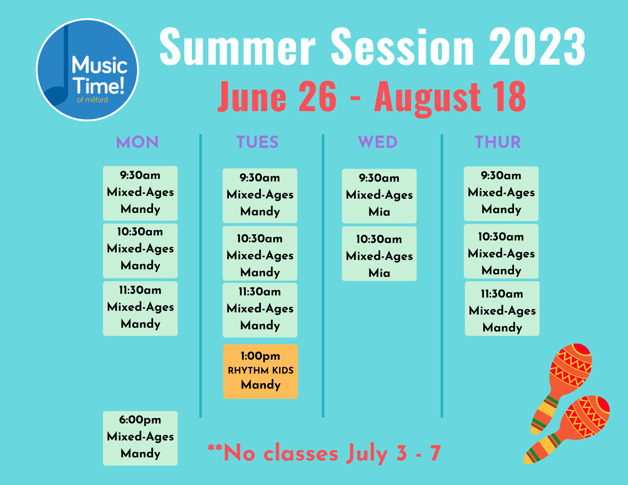 Music Classes in Milford — Music Time! of Milford