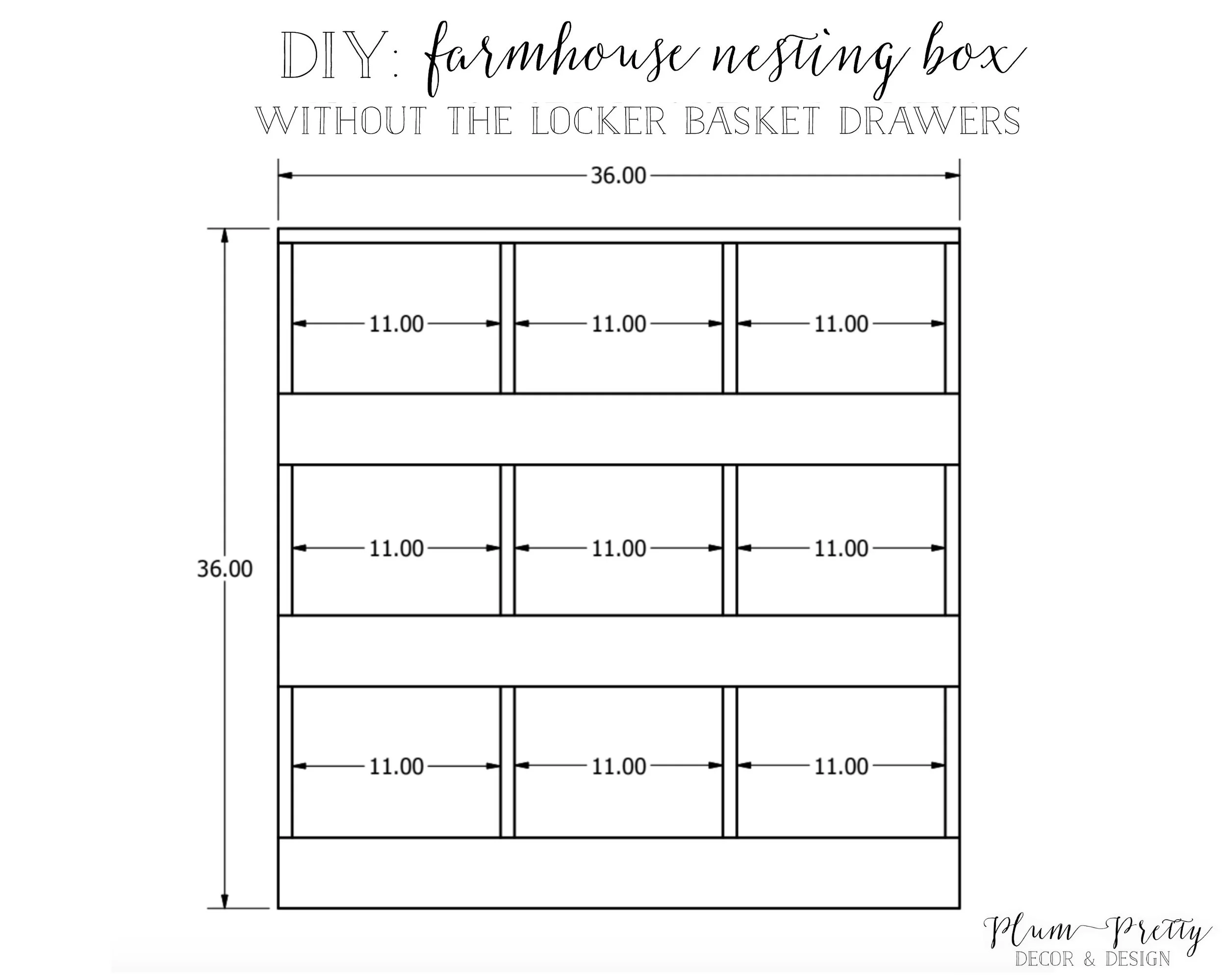 Plum Pretty Decor & Design Co.DIY Farmhouse Nesting Boxes