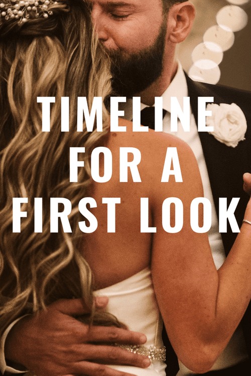 Wedding Day Timeline For a First Look.