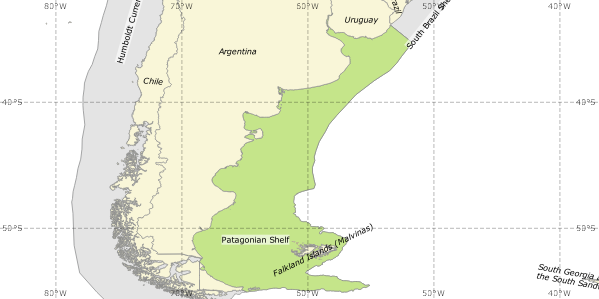Patagonian Plateau Map