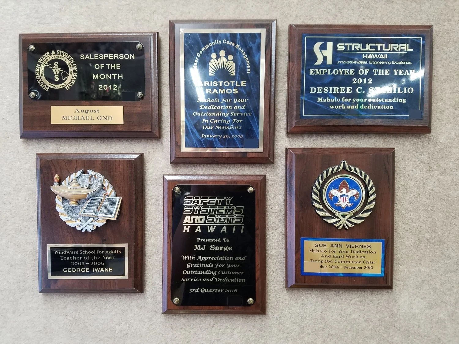 Plaques — Awardline