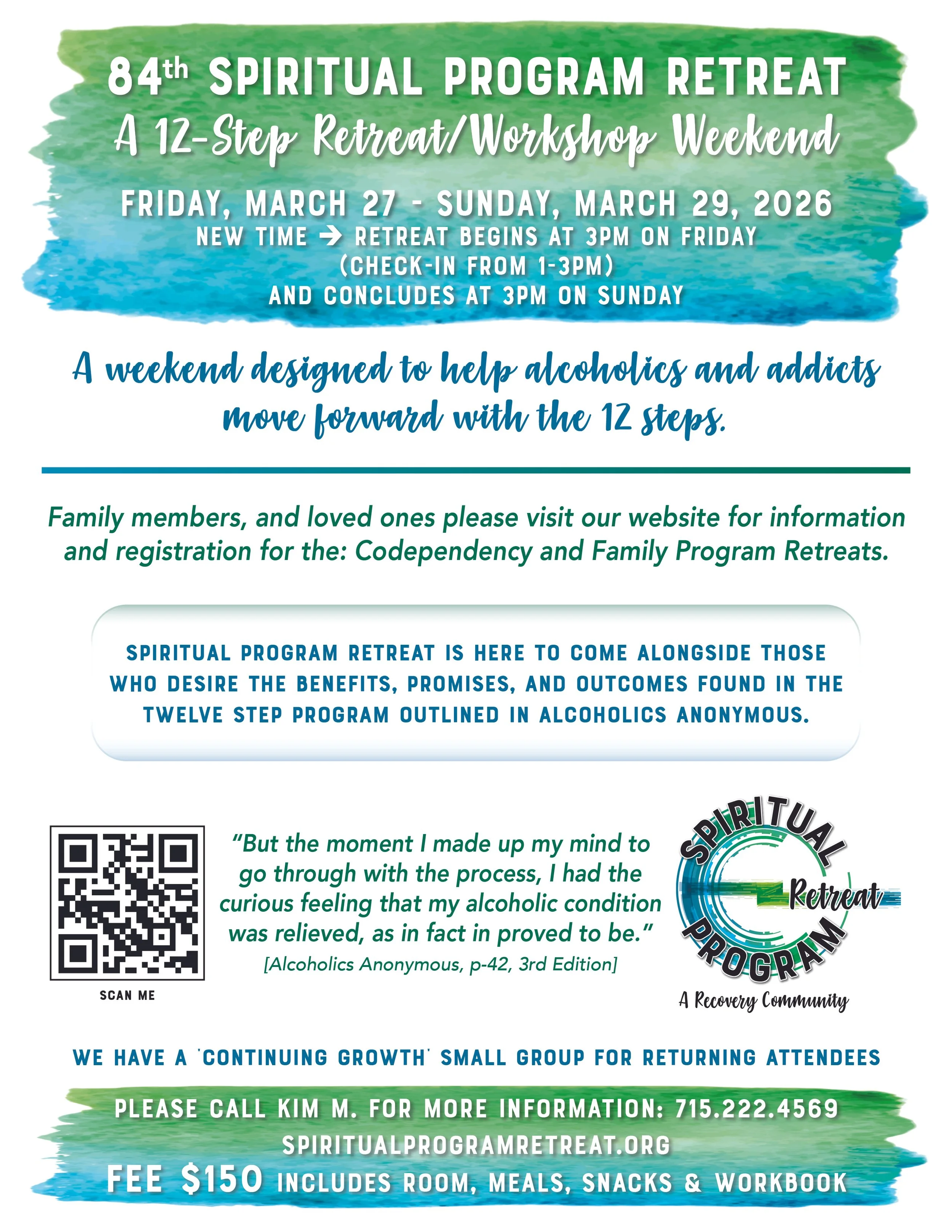 SPR Retreat Registration — Spiritual Program Retreat