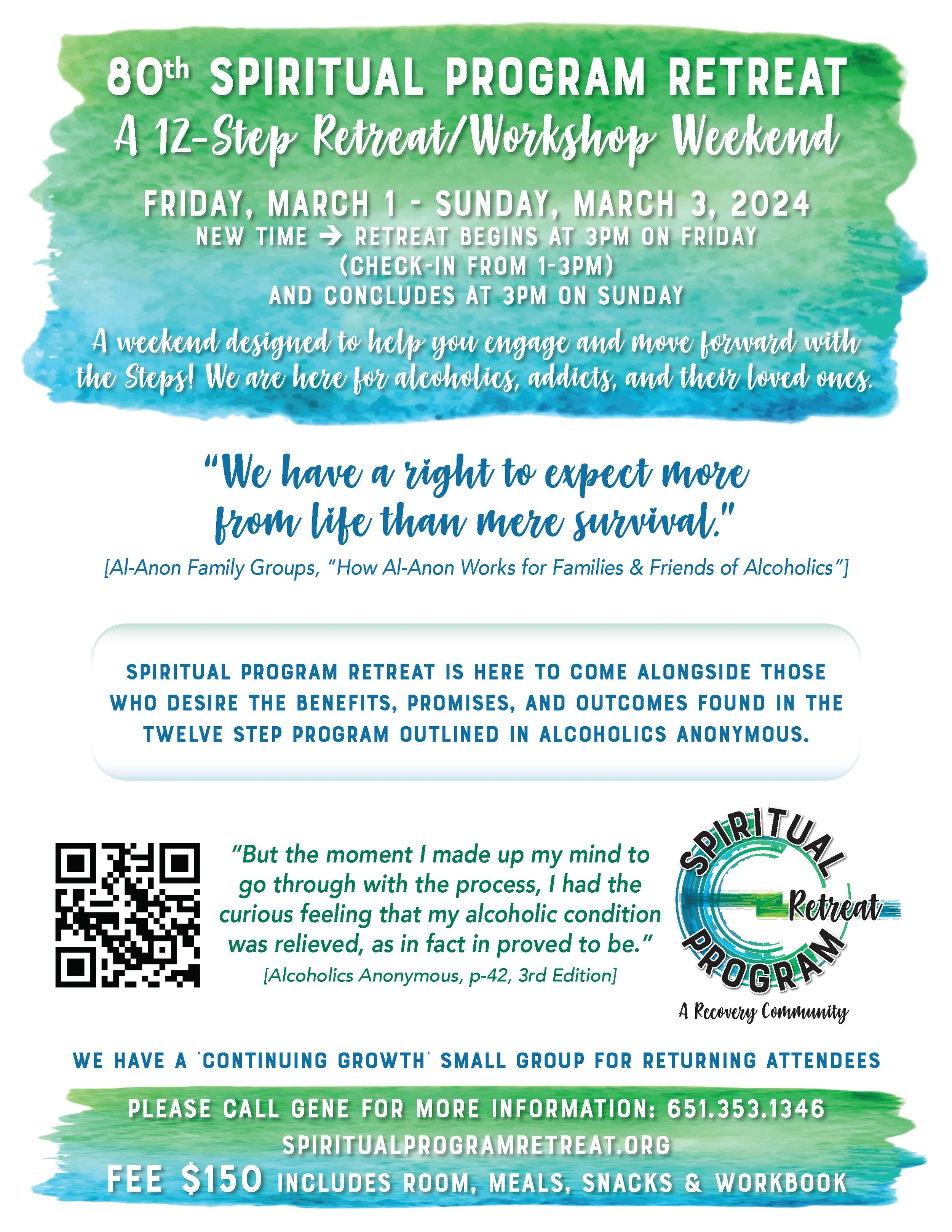 SPR Retreat Registration — Spiritual Program Retreat