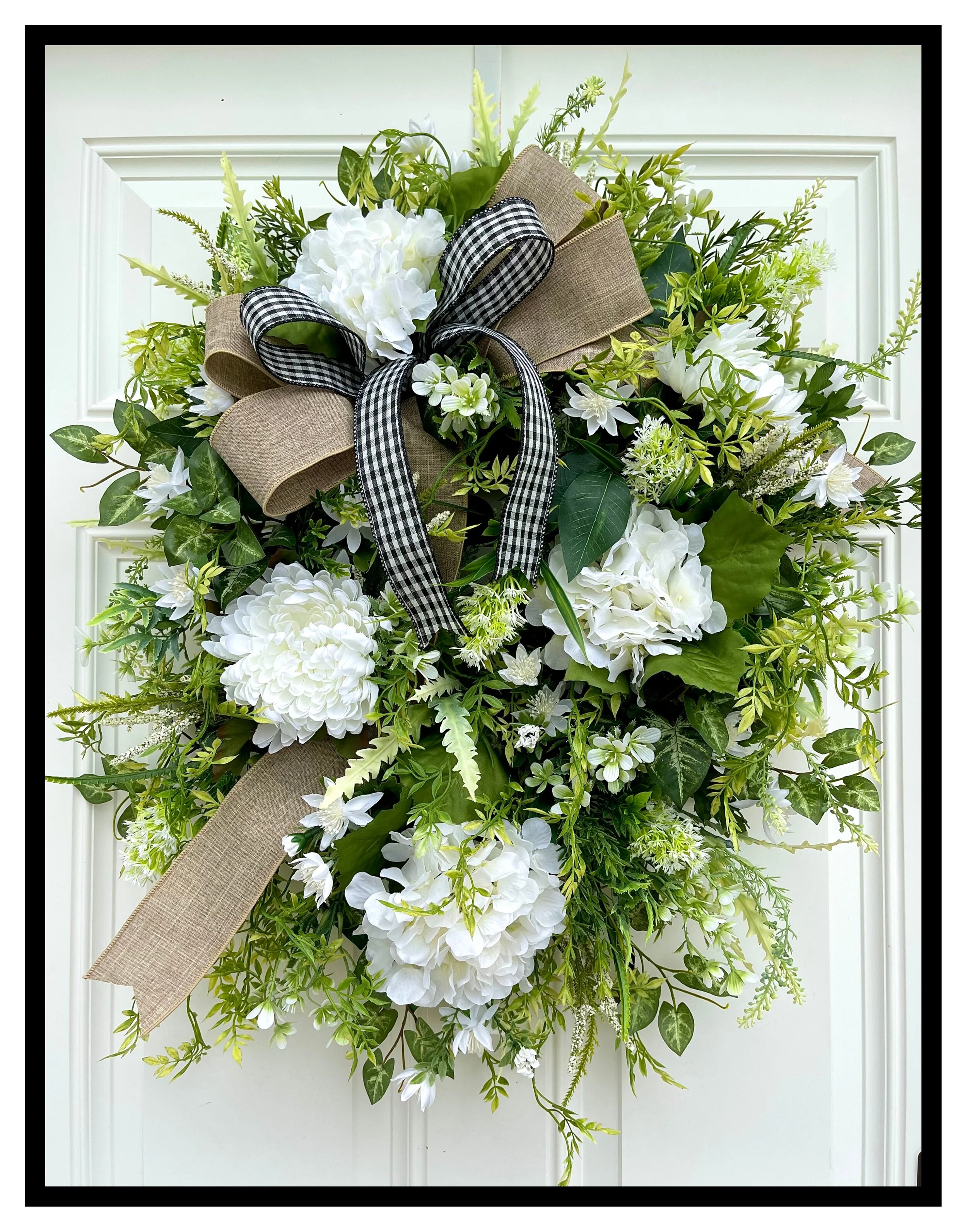 Designer Front Door Wreaths and Floral Swags | Horizontal Wall Swags ...