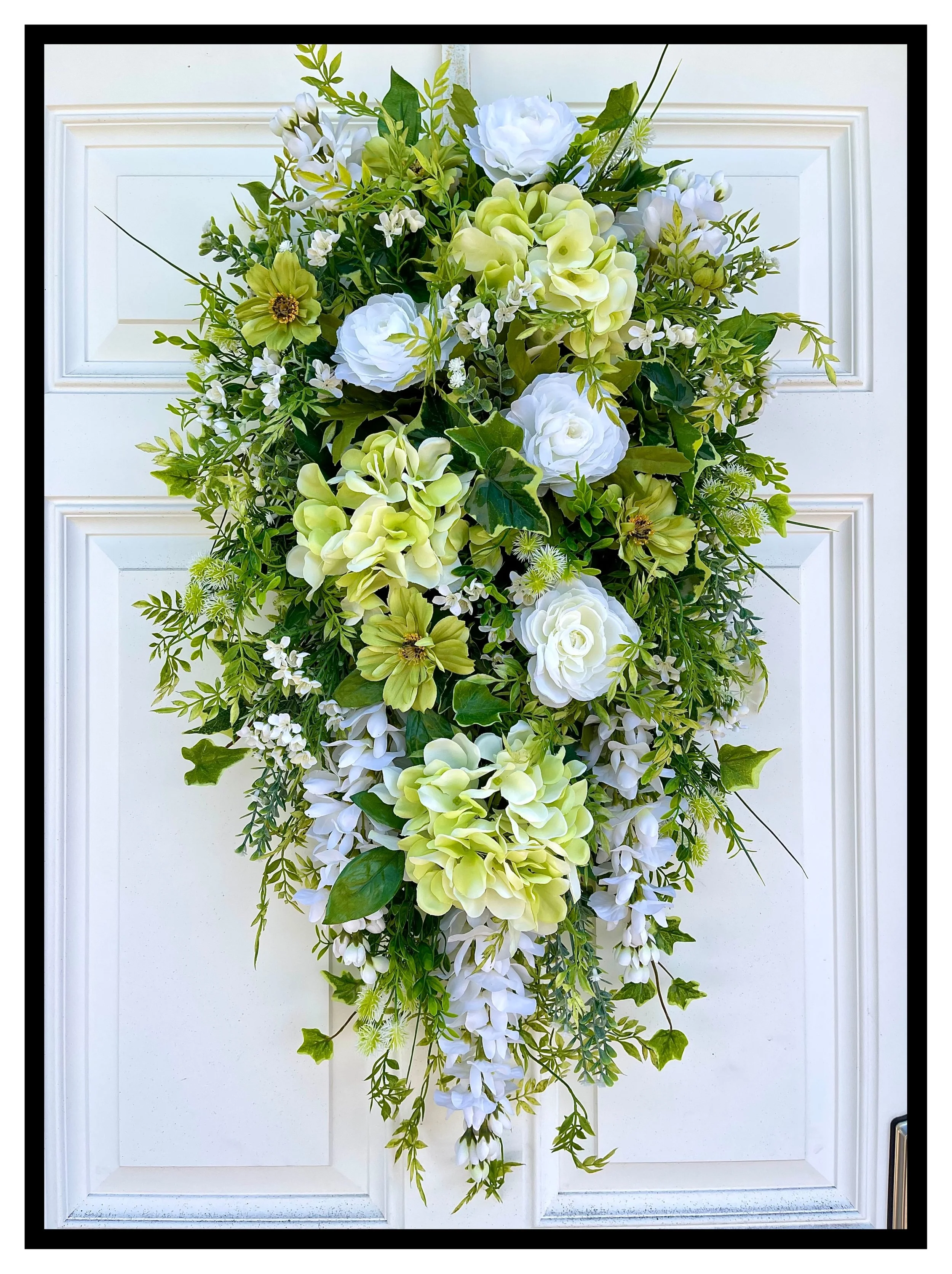 Decorative Silk Floral Wall Swags | Front Door Swags | Artificial ...