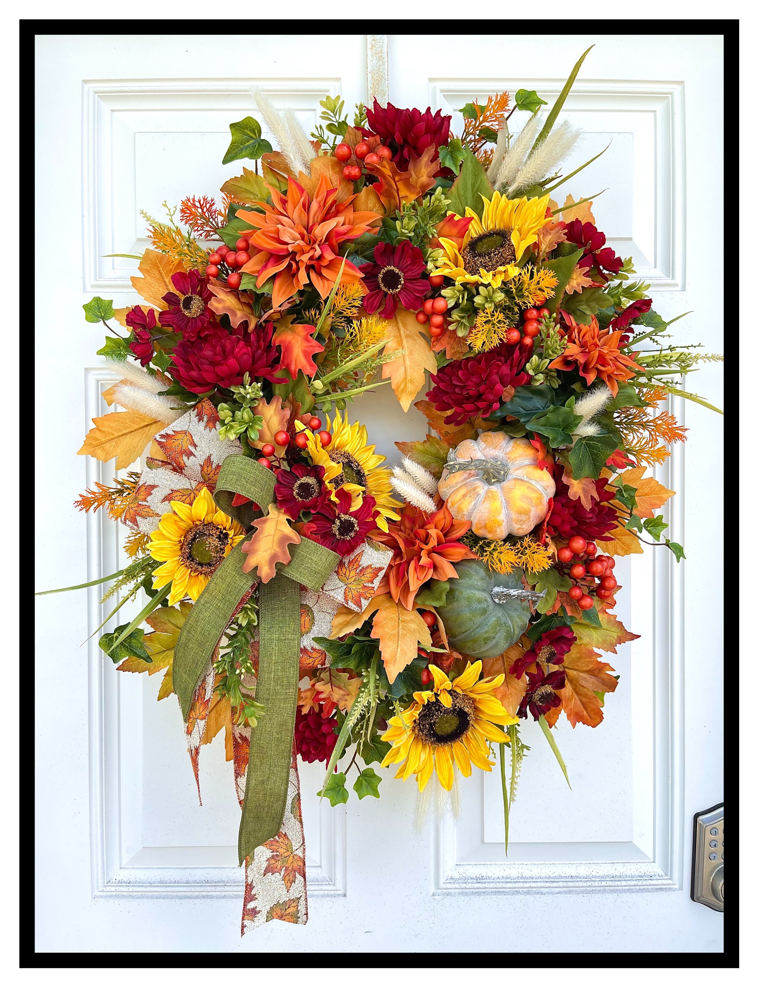 Fall Door Wreaths | Autumn Front Door Swags | Fall Wreath ...