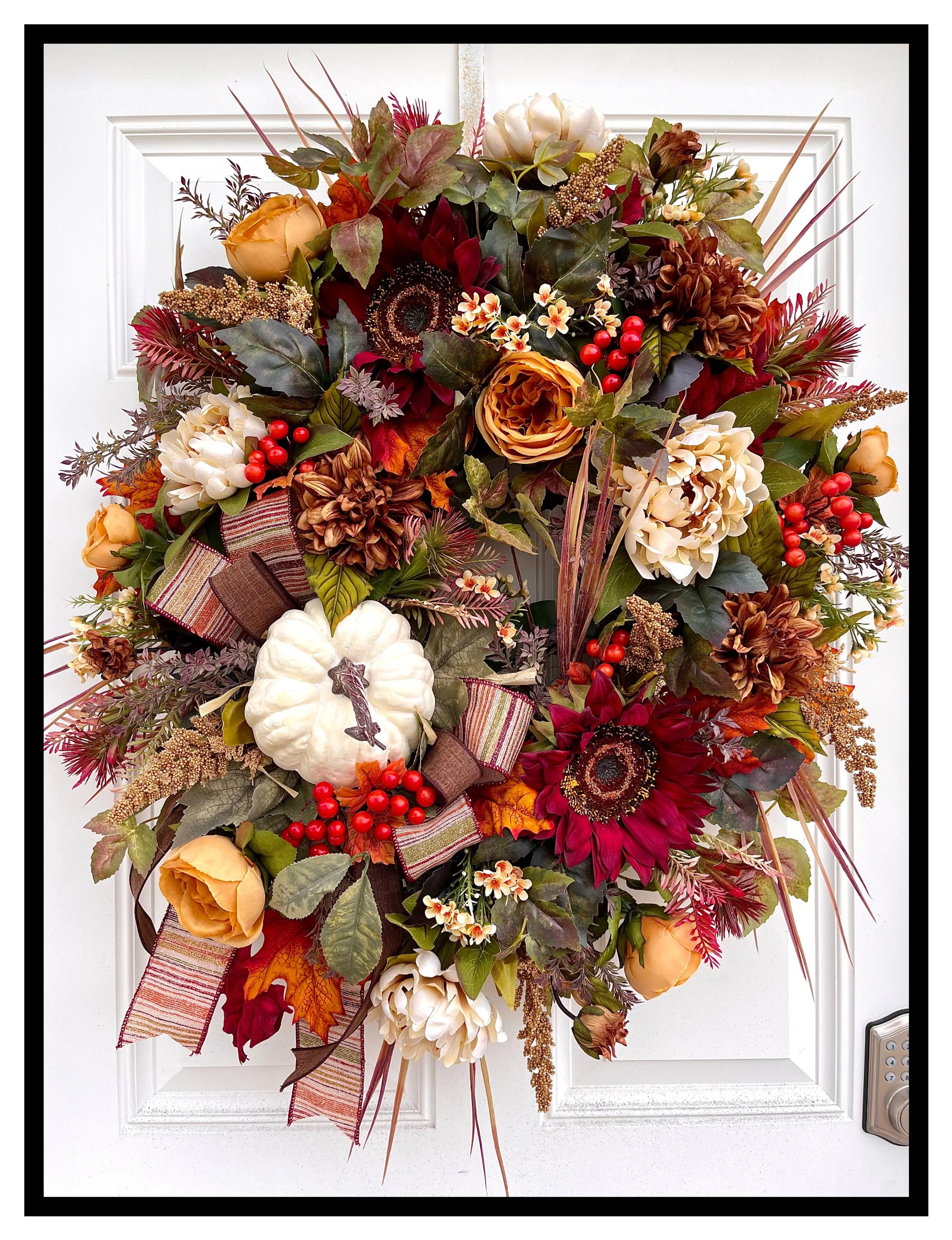 Fall Door Wreaths | Autumn Front Door Swags | Sugar Creek Home Decor