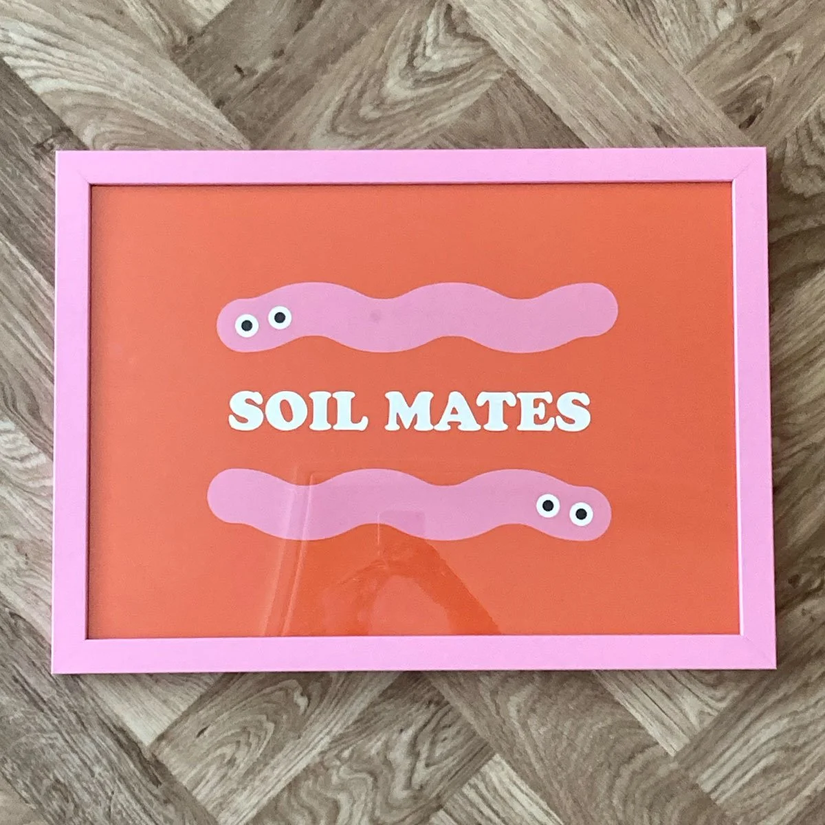 A Worm With A Perm A4 Giclee Print — Suzie WInsor Studios
