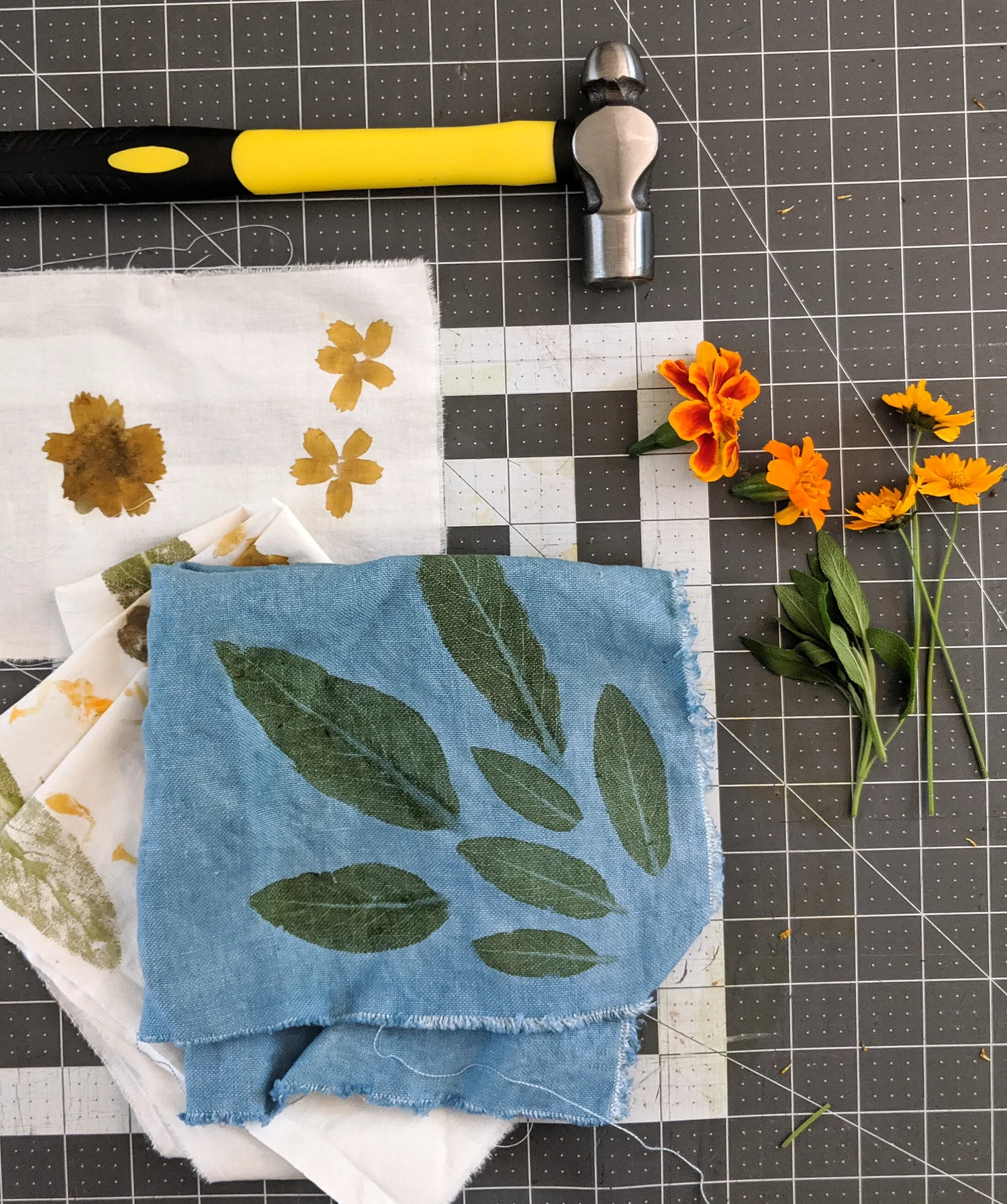 HOW TO MAKE TATAKI ZOME PRINTED FABRIC — KATIE HATFIELD