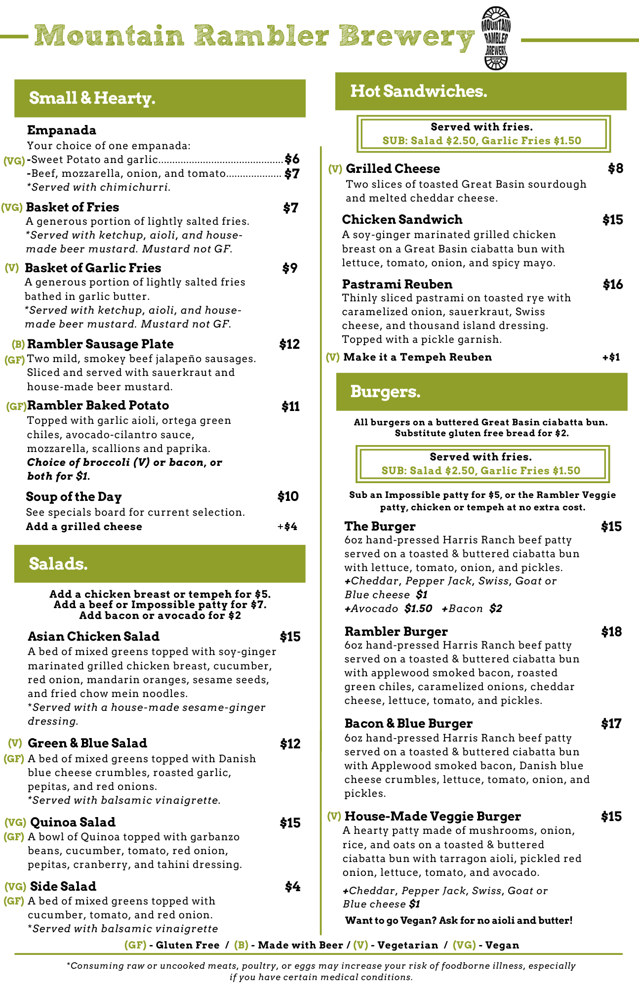 Eats — Mountain Rambler Brewery