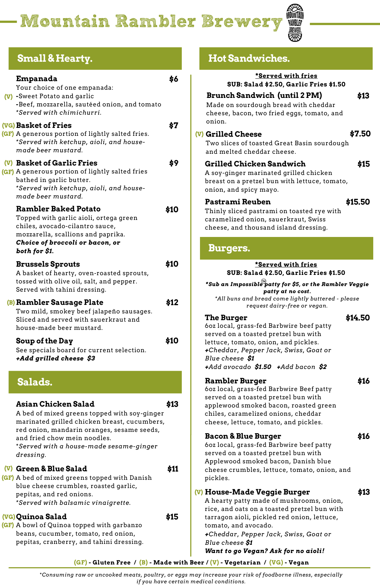 Eats — Mountain Rambler Brewery