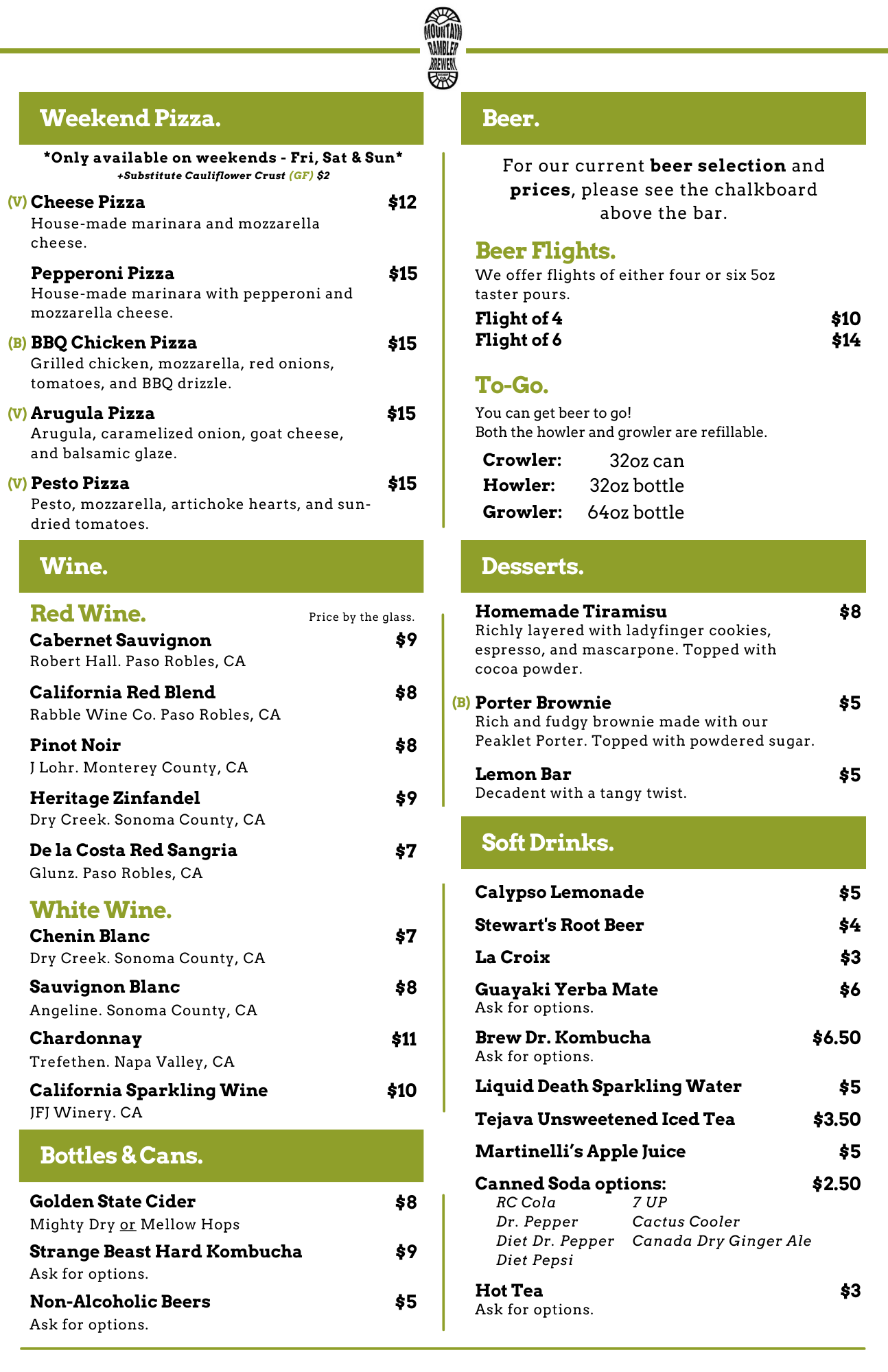 Eats — Mountain Rambler Brewery