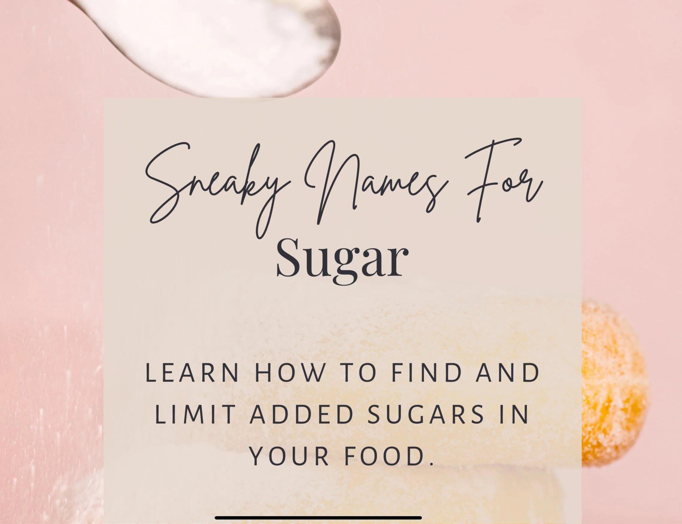 Sneaky Sugar Guide — TransFit