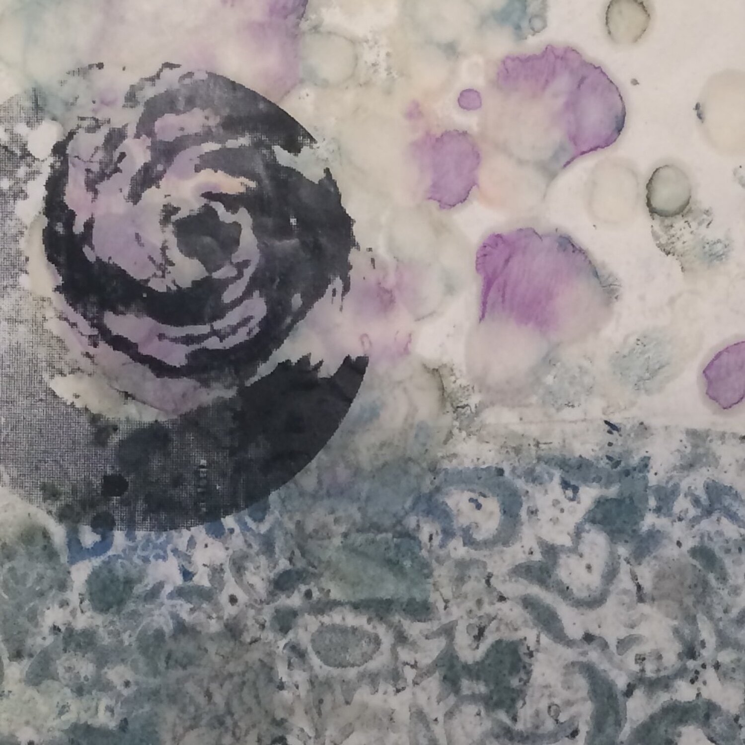 Handmade encaustic collage wall decor www.resortlafogata.com