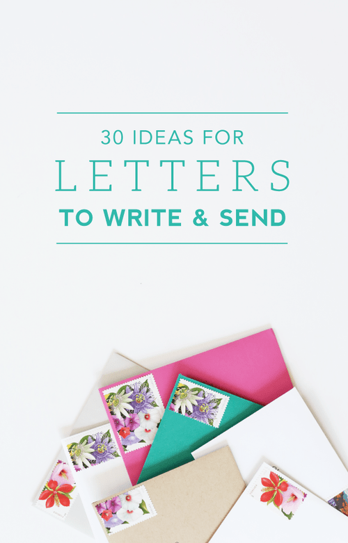 30 Ideas for Letters to Write and Send — Made & Kept | Modern Memories