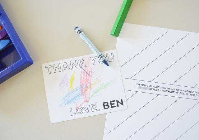DIY Thank You Notes for Kids (and a printable!) — Made & Kept | Modern ...