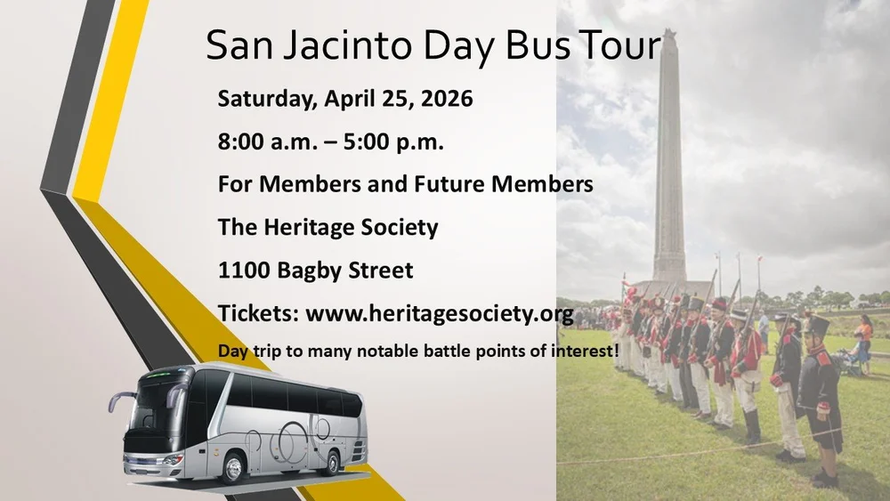 Bus Trip for San Jacinto Day Celebration — The Heritage Society
