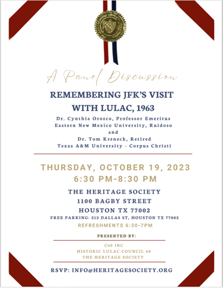 Members Only: Speakers Panel Discussion President JFK and LULAC in ...