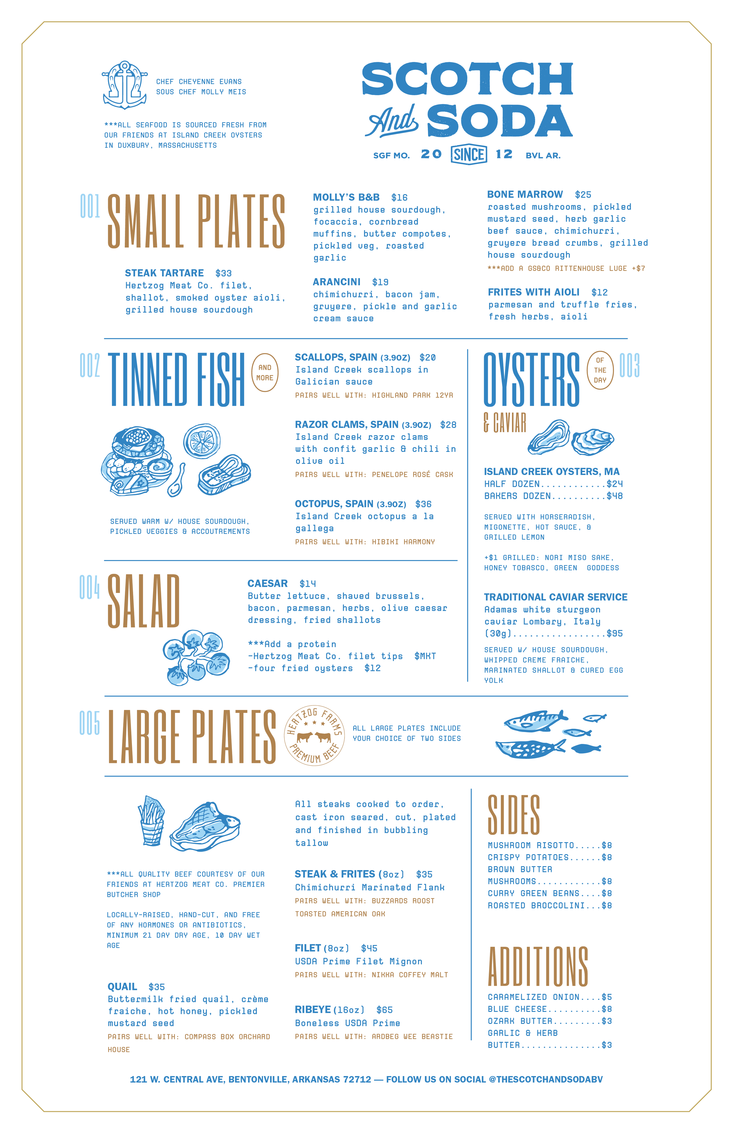 Menus — Scotch & Soda