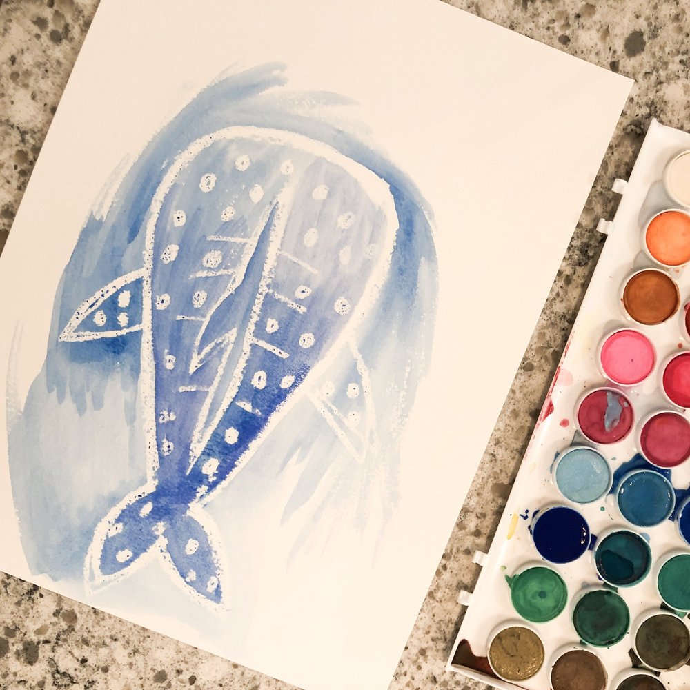 Watercolor Whale Shark Tutorial — Blog & DIY Resources | Kid Lab: A ...