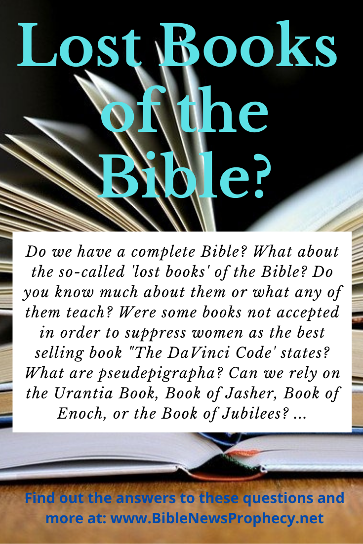 Lost Books of the Bible? — Bible News Prophecy Radio