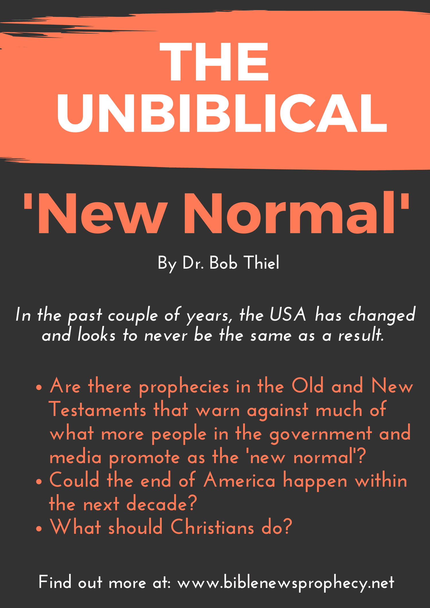 The Unbiblical 'New Normal' — Bible News Prophecy Radio