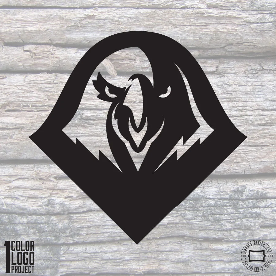 one color logo project — American Eargle