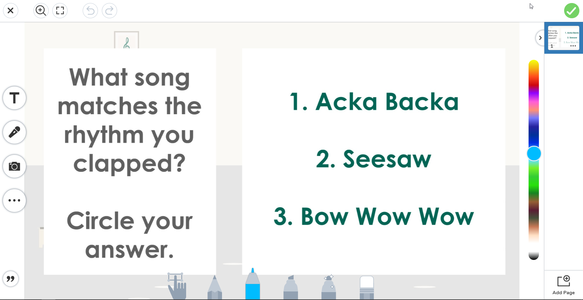 A Complete 1st Grade Virtual Music Lesson using Seesaw and Google ...