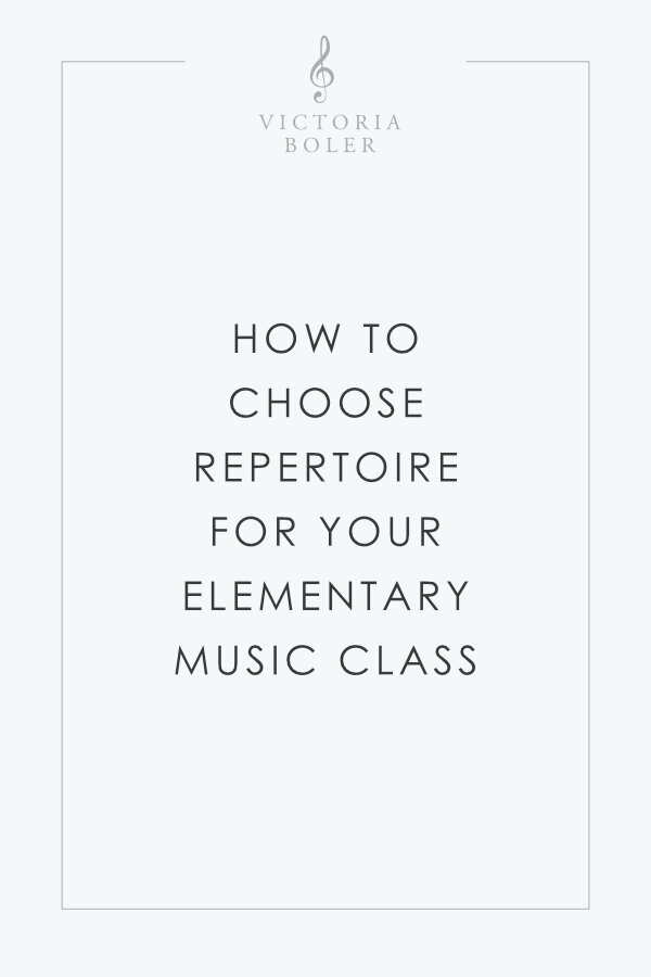 Planning Ahead: How to Choose Repertoire for your Elementary Music ...