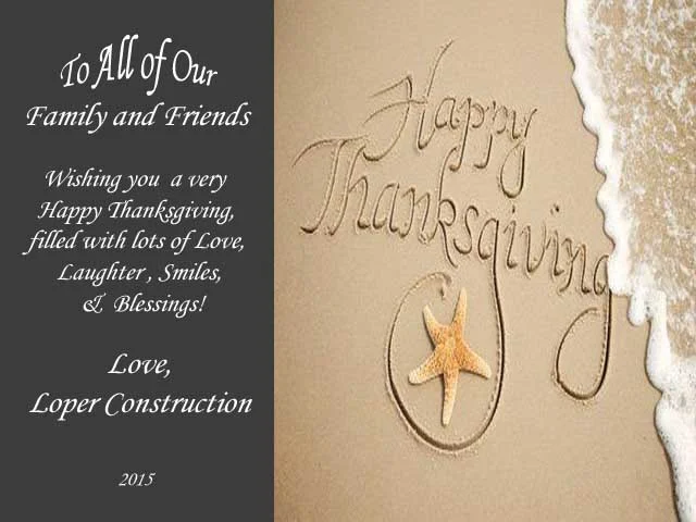 Happy Thanksgiving Beach