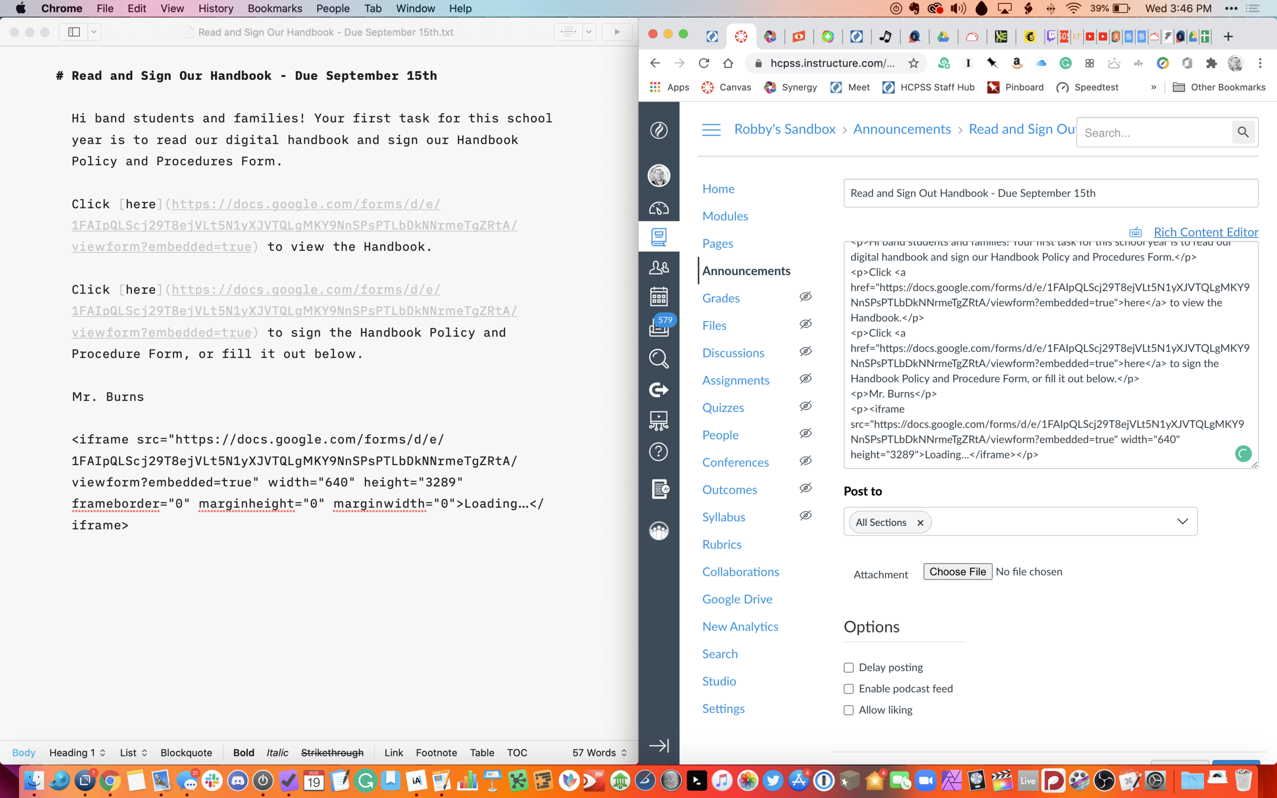 Eliminating Canvas Stress by Writing Content in Markdown — Robby Burns
