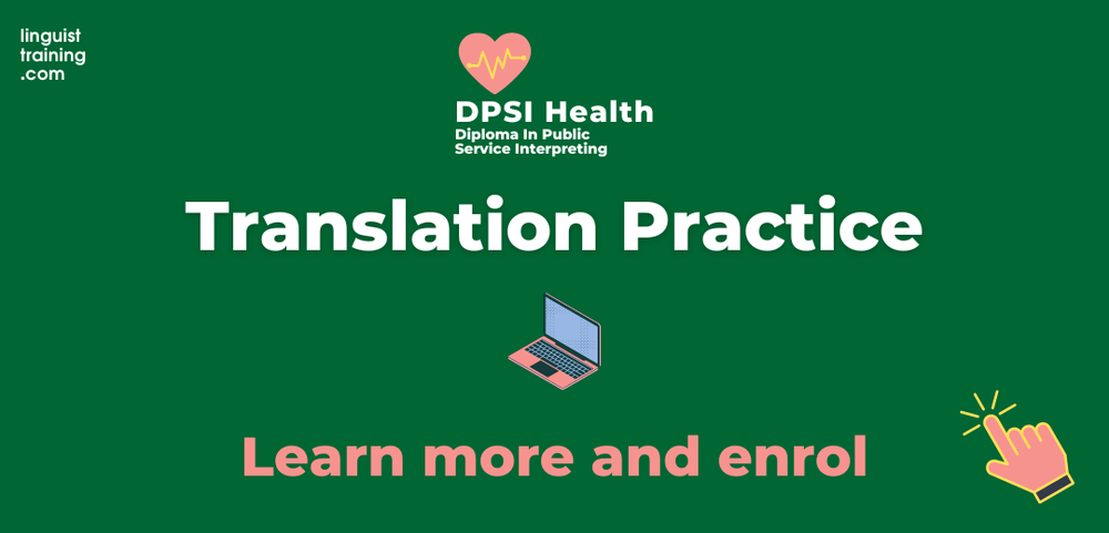 Diploma in Public Service Interpreting (DPSI) HEALTH course ...